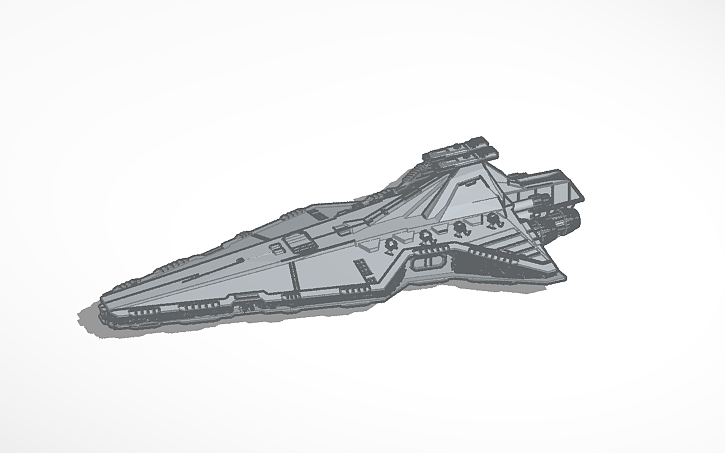 3D design Star Wars Republic Venator - Tinkercad
