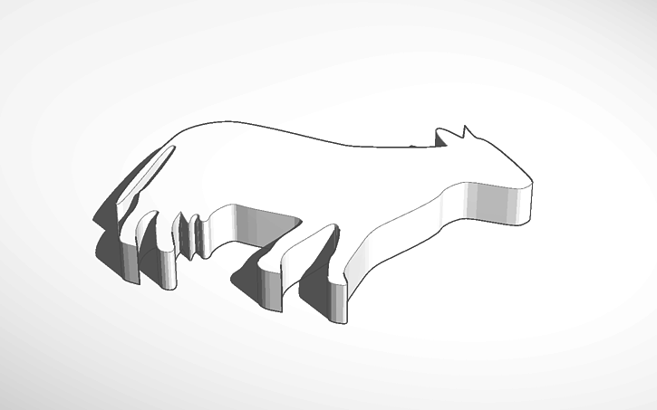 3D design cow - Tinkercad