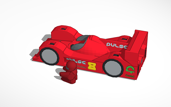 3D design LMP Car (Open Cockpit) - Tinkercad