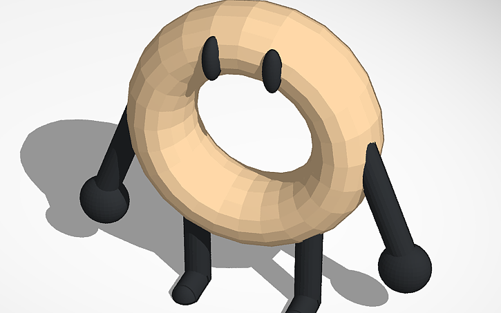 3D design My Attempt: 3D Model Donut (From BFDI season 2) - Tinkercad