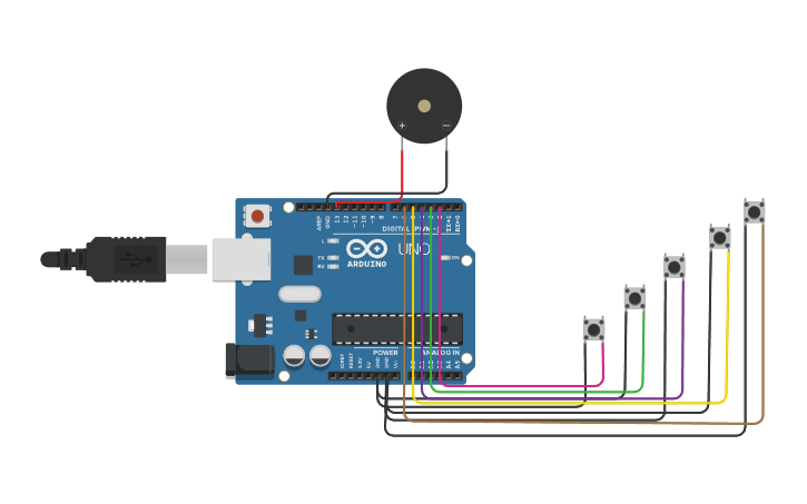 Circuit design Piezo con control Andrés Bautista | Tinkercad