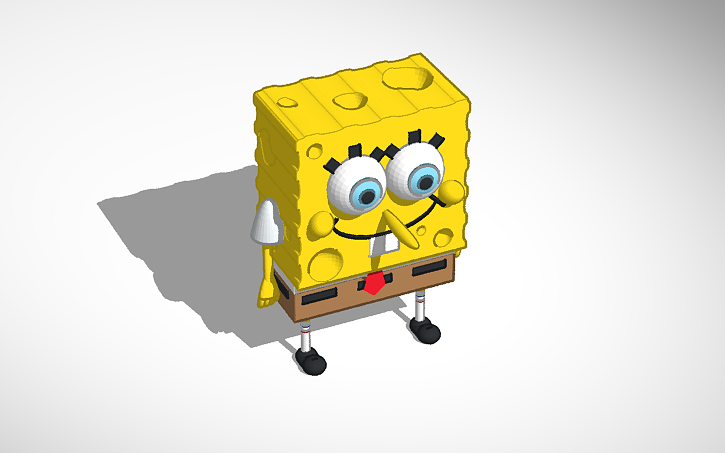 3D design Spongebob - Tinkercad