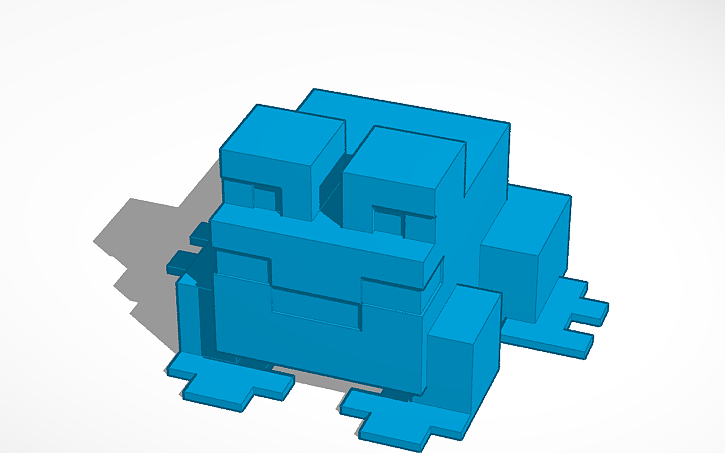 3D design Minecraft Frog - Tinkercad