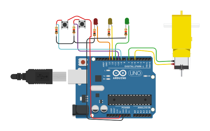 Circuit design practica5 pulsador - Tinkercad