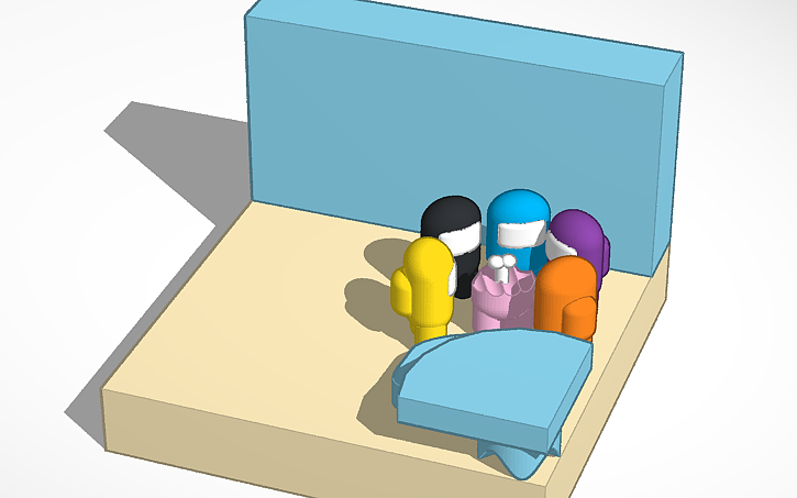 3D design among us cafeteria - Tinkercad