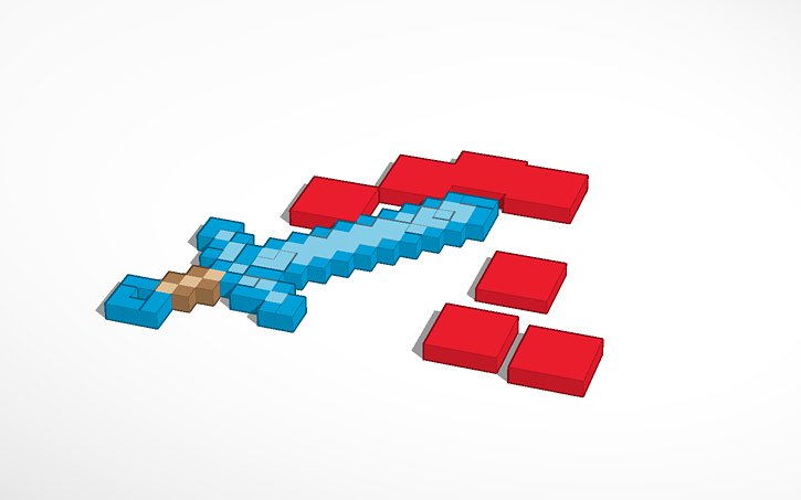 3D design bloody diamond sword | Tinkercad