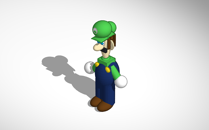 3D design luigi - Tinkercad