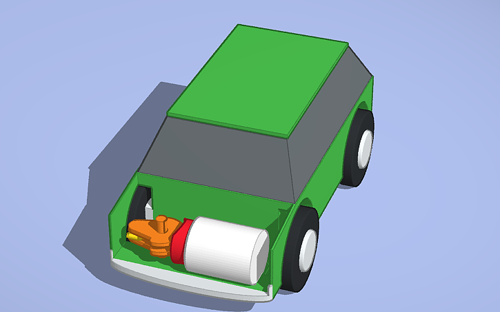 3d Design Sim Lab Car With Engine Tinkercad