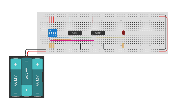 Circuit design SISTEMA DE RIEGO AUTOMATIZADO - CON PUERTAS LÓGICAS - Tinkercad