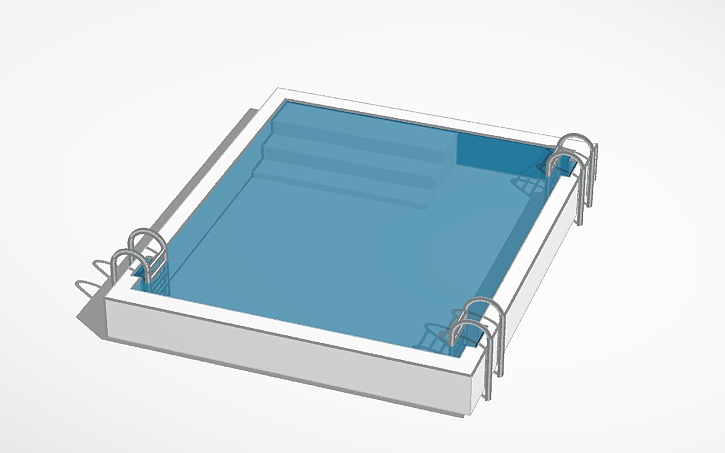 3D design Swimming Pool - Tinkercad