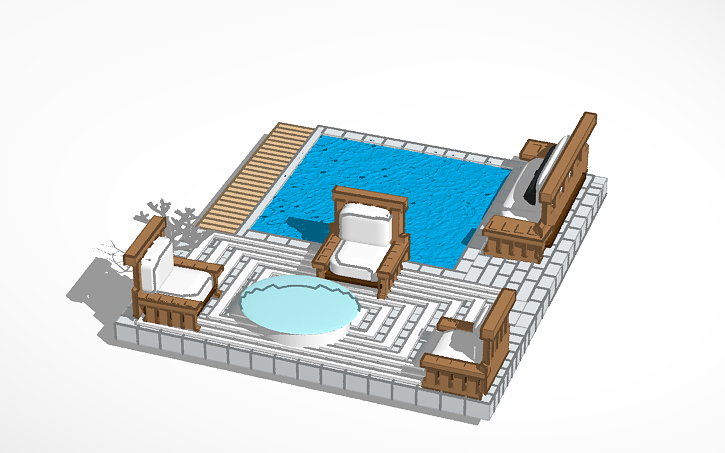 3D design Copy of pool - Tinkercad