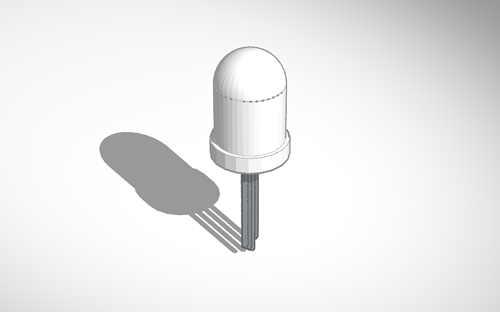 3D design LED RGB 9mm - Tinkercad