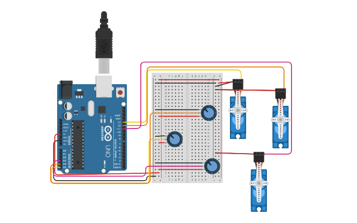 Circuit design Joystick con arduino - Tinkercad