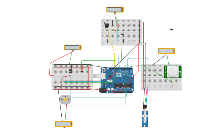 Circuit design SMART Home - Tinkercad