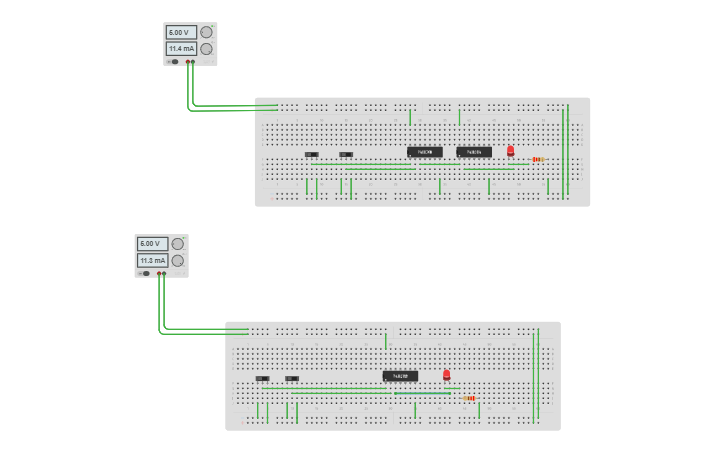 Circuit design NAND GATE | Tinkercad