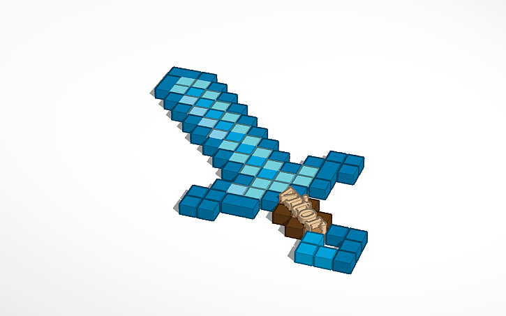 3D design vitor n23 8c espada de minecraft | Tinkercad