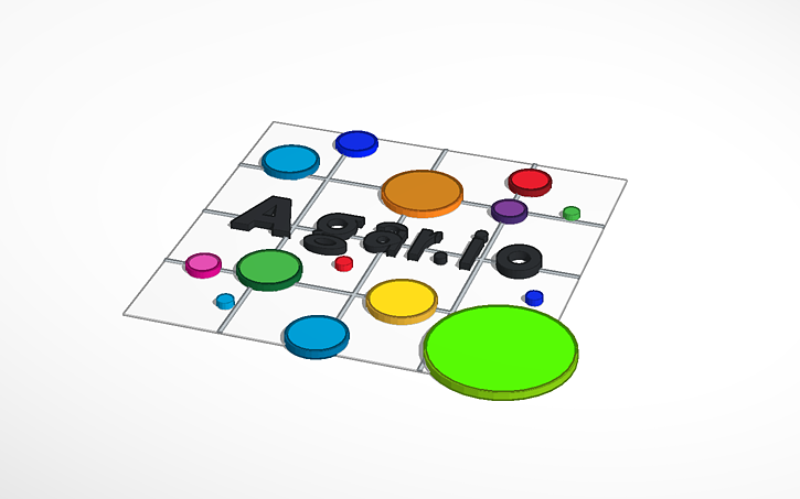 3D design Agar.io Logo - Tinkercad