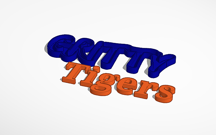 3D design gritty Neon EL Sign for 2.2mm wire - Tinkercad