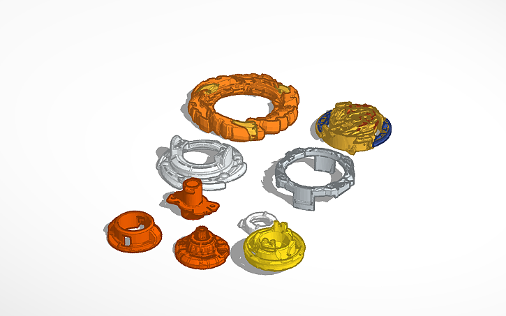 3D design {Final ver.} Magma Ifrit [DB system] - Tinkercad