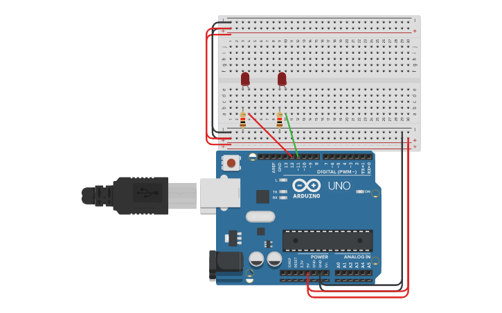 Circuit design ejercicio 3 - Tinkercad