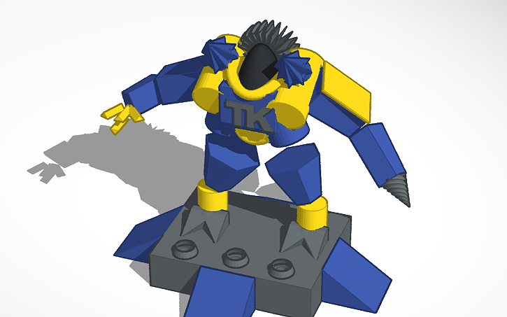3D design Super Mecha Robot Pencil Holder - Tinkercad