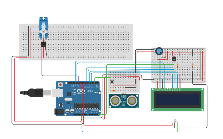 Circuit design Hand wash reminder - Tinkercad