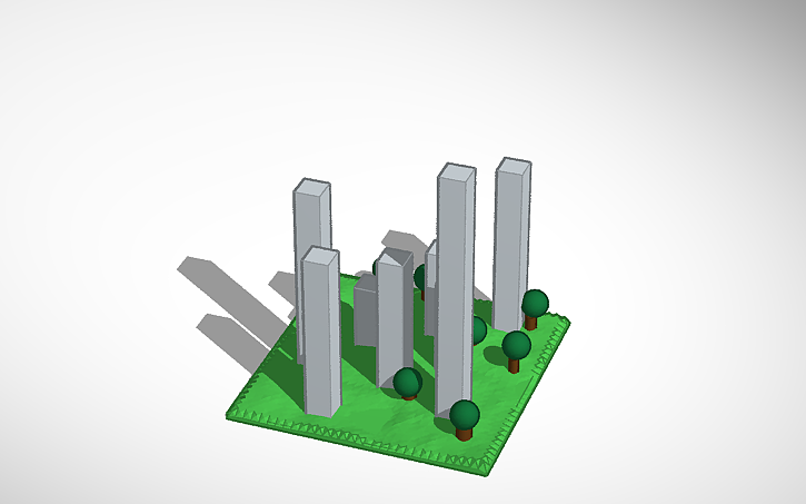 3D design mini new york city | Tinkercad