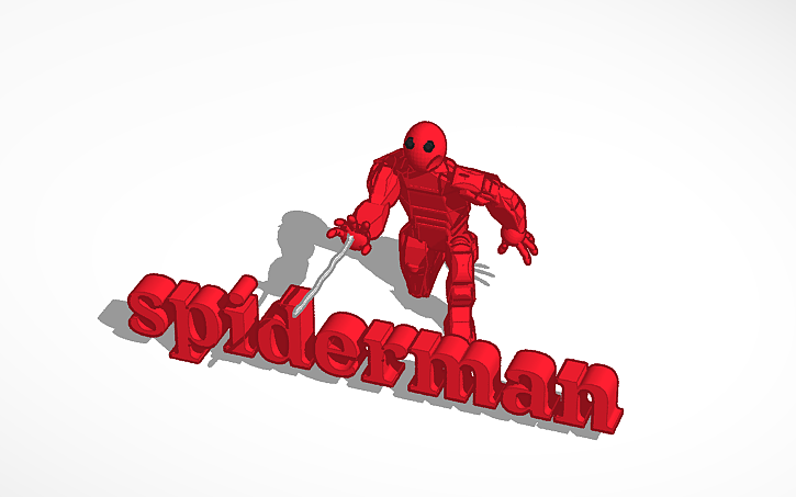 3D design spider man! - Tinkercad