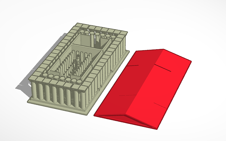 3D design Parthenon - Tinkercad