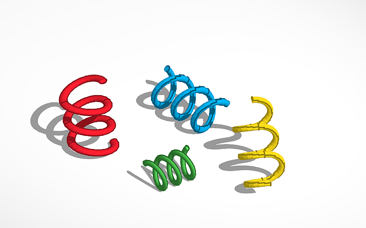 3D design SPIRAL SPRING - Tinkercad