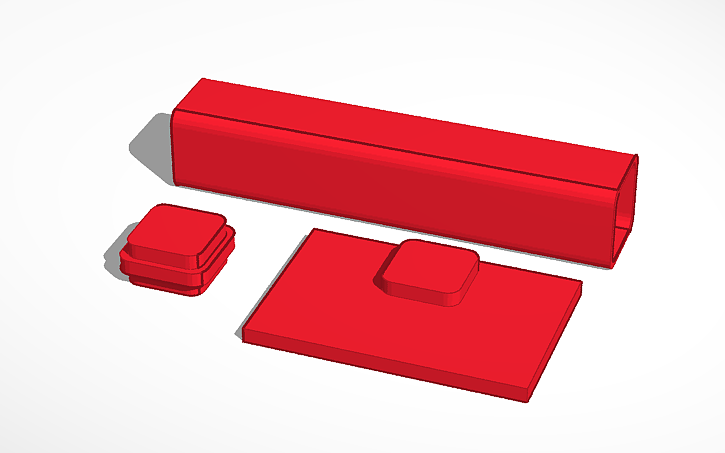3D design Square Post Assembly | Tinkercad