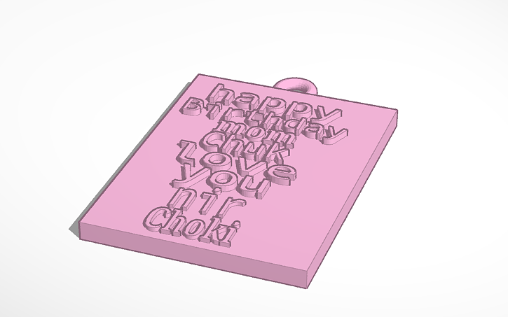 3D design mom - Tinkercad