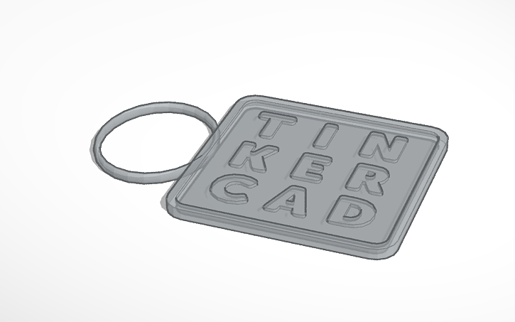 3D design tinkercad keychain | Tinkercad