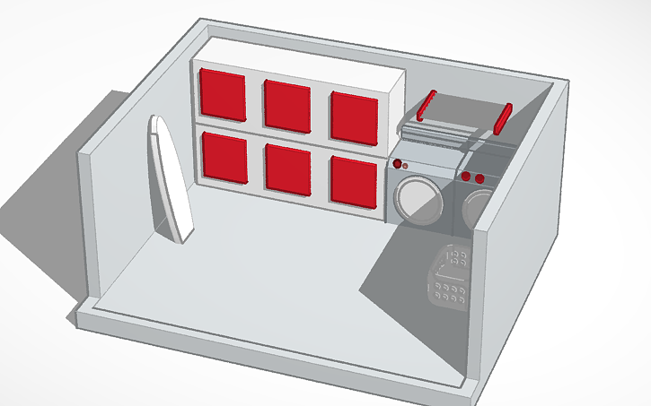 3D design Laundry Room - Tinkercad