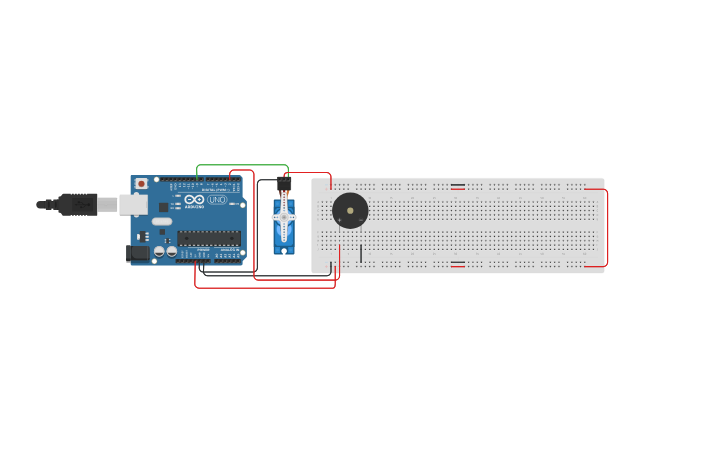 Circuit design Servo 2 - Tinkercad