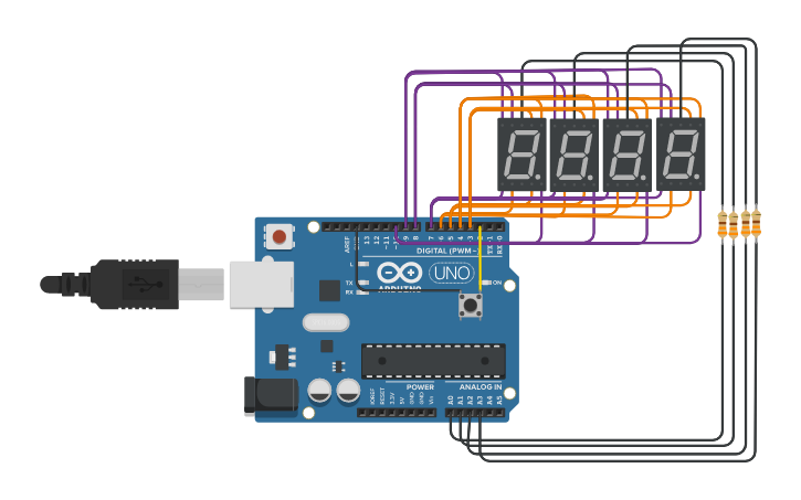 Stopwatch Using 4 Digit 7 Segment Display Arduino Vrogue 7297