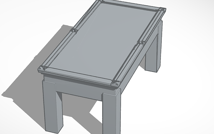 3D design Mesa de Sinuca (Pool table) - Tinkercad
