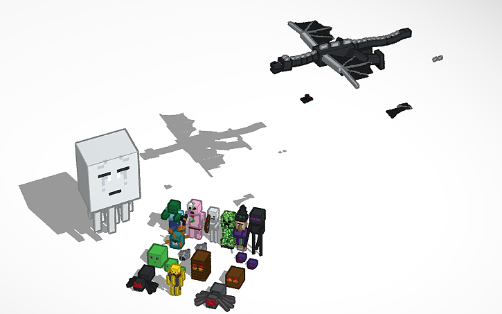 3D design Copy of MINECRAFT - Tinkercad