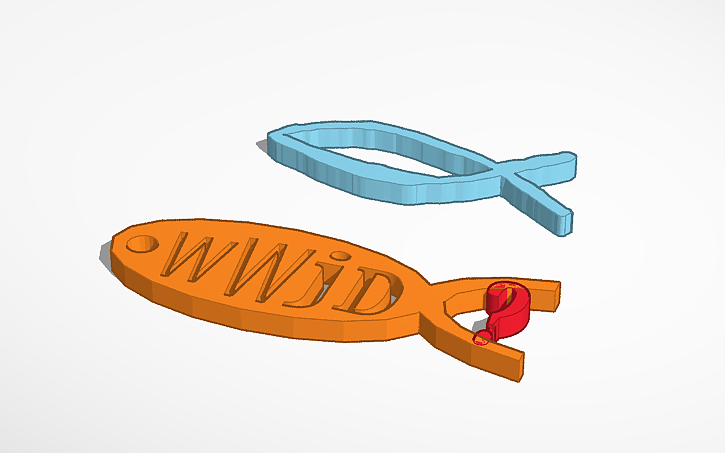 3D design WWJD - Tinkercad
