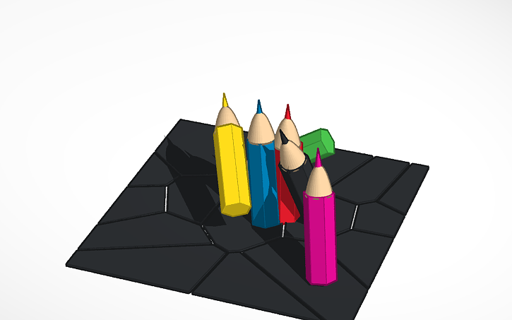 3D design Falling_Pencils | Tinkercad