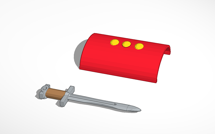 3D design Lego Scutum (Sheild) & Gladius (Sword) Of #roman-legion ...