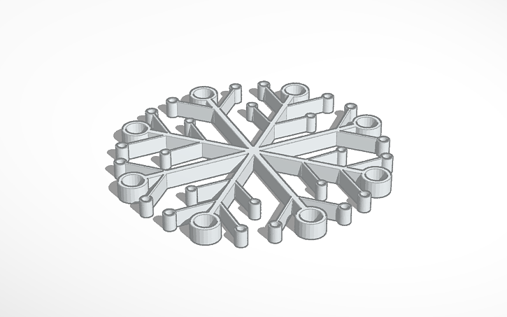 3D design Snowflake - Tinkercad