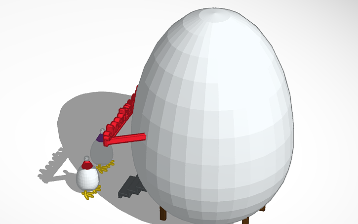 3D design Easter egg party for two - Tinkercad