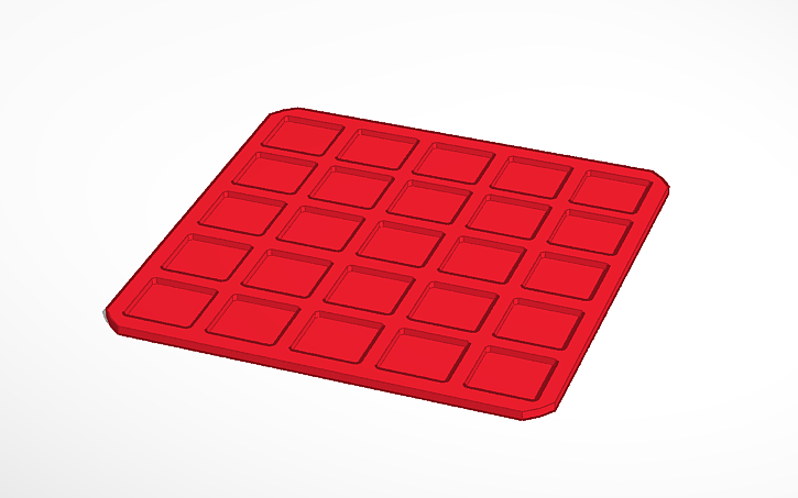 3D design Board game board - Tinkercad