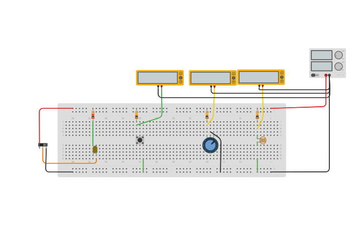 Circuit design VIN LAB Breadboard STM32 IO Demo - Tinkercad