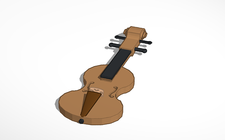 3D design Violin/Viola Model - Tinkercad