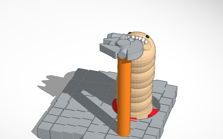 3D design star wars big worm 3D printubel toy | Tinkercad
