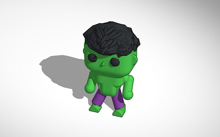 3D design Hulk - Tinkercad