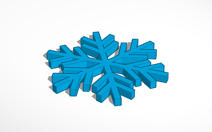 3D design Flocons - Tinkercad