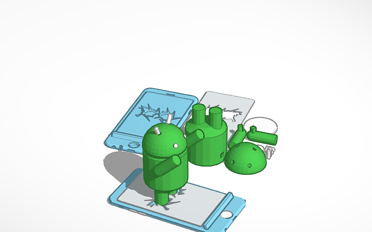 3D design Soporte Smartphone Android - Tinkercad